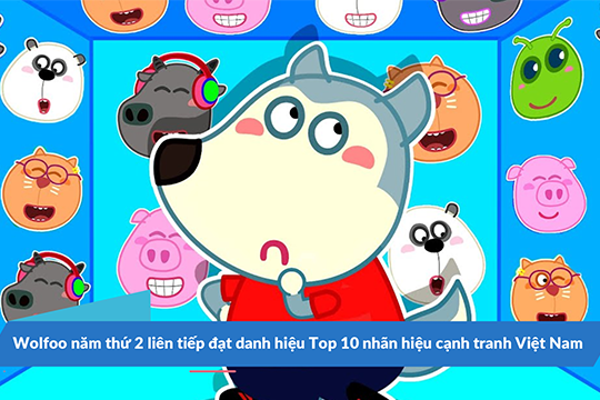 Wolfoo năm thứ 2 liên tiếp đạt danh hiệu Top 10 nhãn hiệu cạnh tranh ...